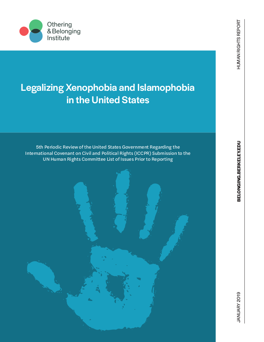 Legalizing Xenophobia And Islamophobia In The United States Othering